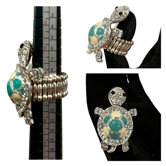 Accessories | Sea Turtle Wiggle Kids Silver Tone Stretch Ring | Poshmark